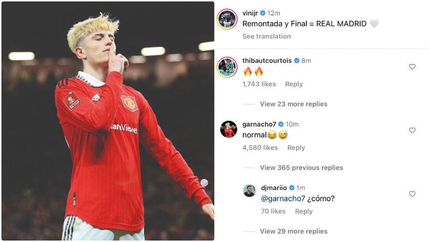 Garnacho vuelve a burlarse del Barça