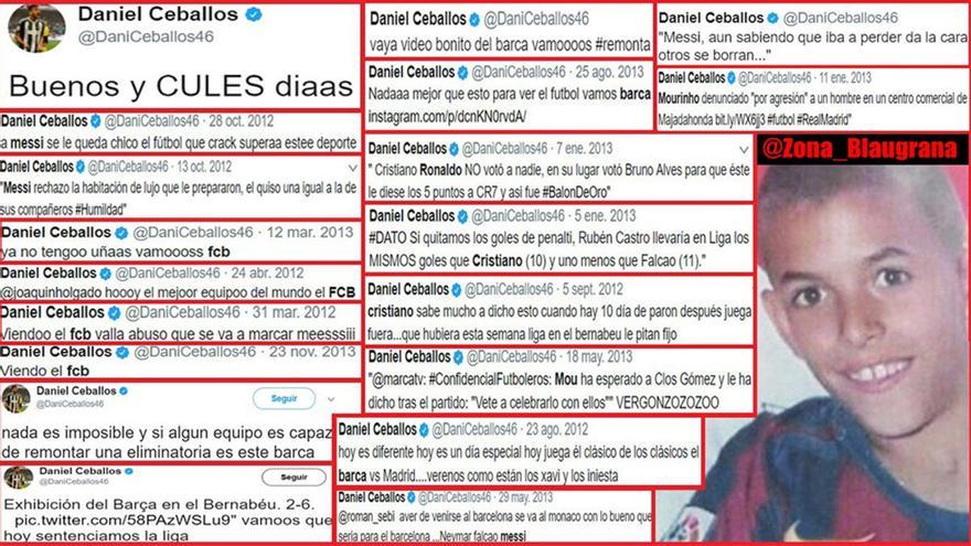 Dani Ceballos en Twitter: Las dos caras de sus tuits