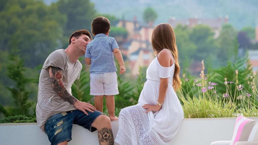 El romantico mensaje de Antonella a Messi El romantico mensaje de Antonella a Messi
