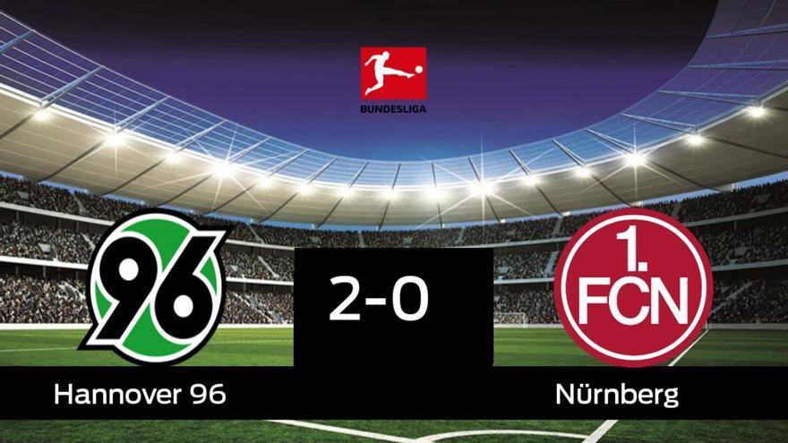 Hannover 96 2-0 Nürnberg: El Hannover 96 derrota en casa al Nürnberg por 2-