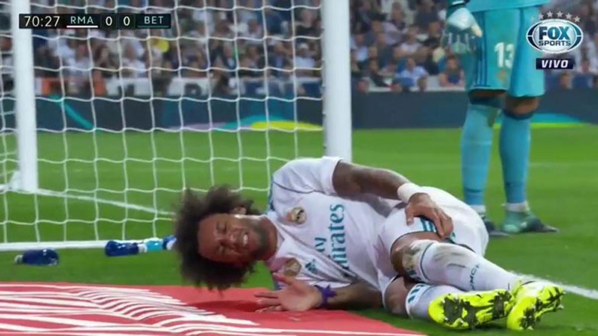 Marcelo injured as Real Madrid stunned by Betis at the Bernabeu