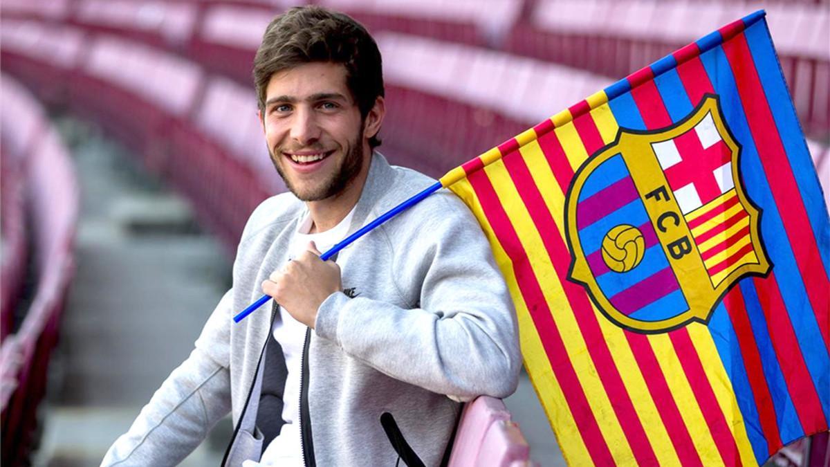 Gana una bandera del Barça firmada por Sergi Roberto