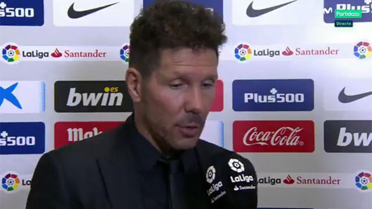 Diego Simeone: It was a good game... with an impressive Leo Messi