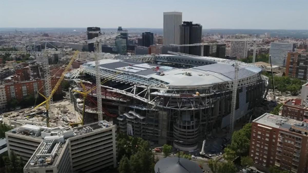 Real Madrid | Así se ven las obras del Santiago Bernabéu a vista de dron