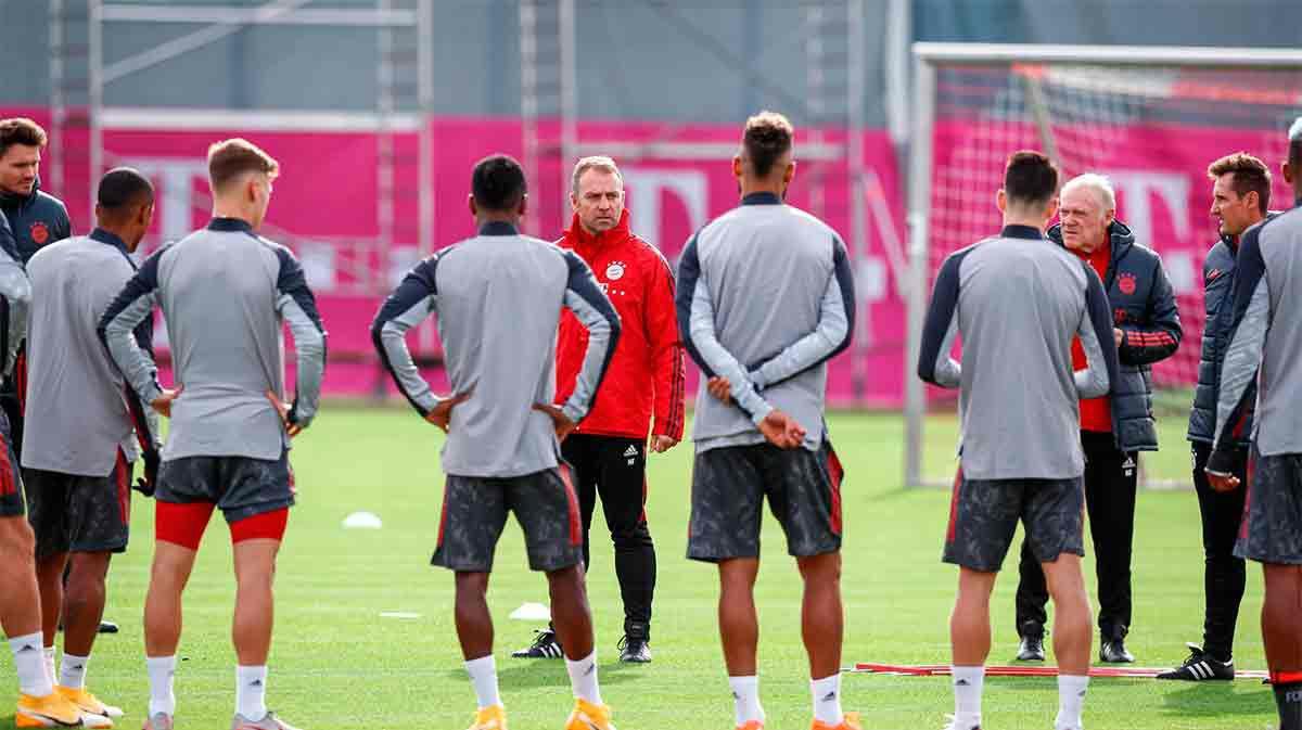 El Bayern Múnich entrena de cara al partido contra el Atlético de Madr