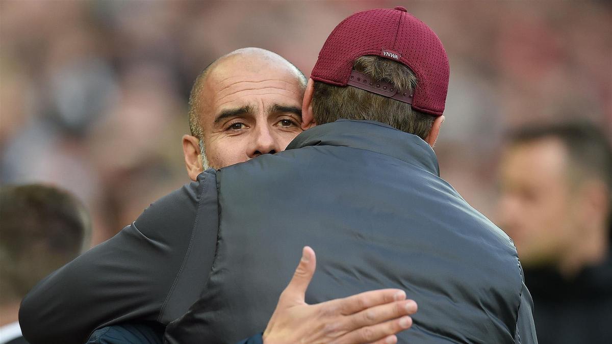 Guardiola muestra su apoyo a Klopp