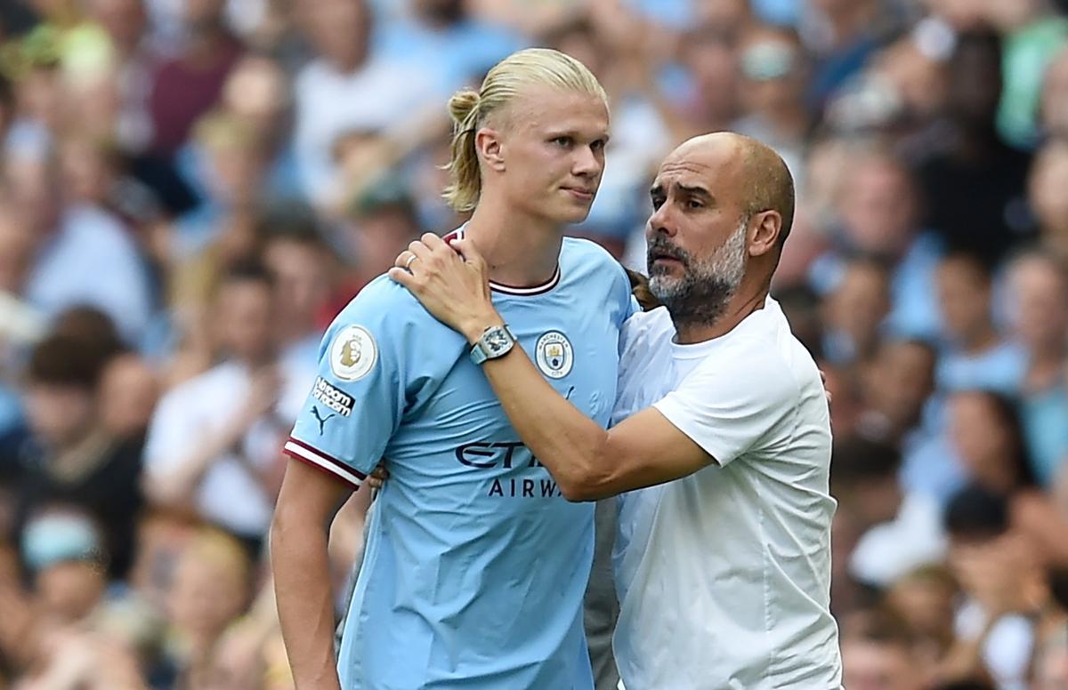 Guardiola frena los rumores sobre Haaland: “Muestra lo feliz que está aquí”