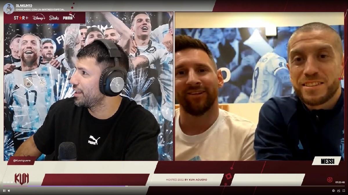 Messi y Agüero, stream con invitados de lujo