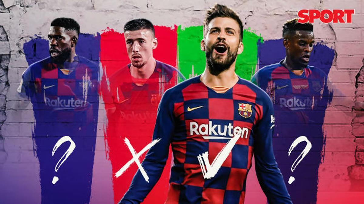 La defensa del Barça en cuadro