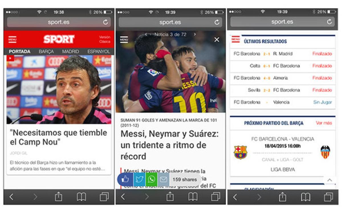 SPORT, ahora mejor en tu móvil