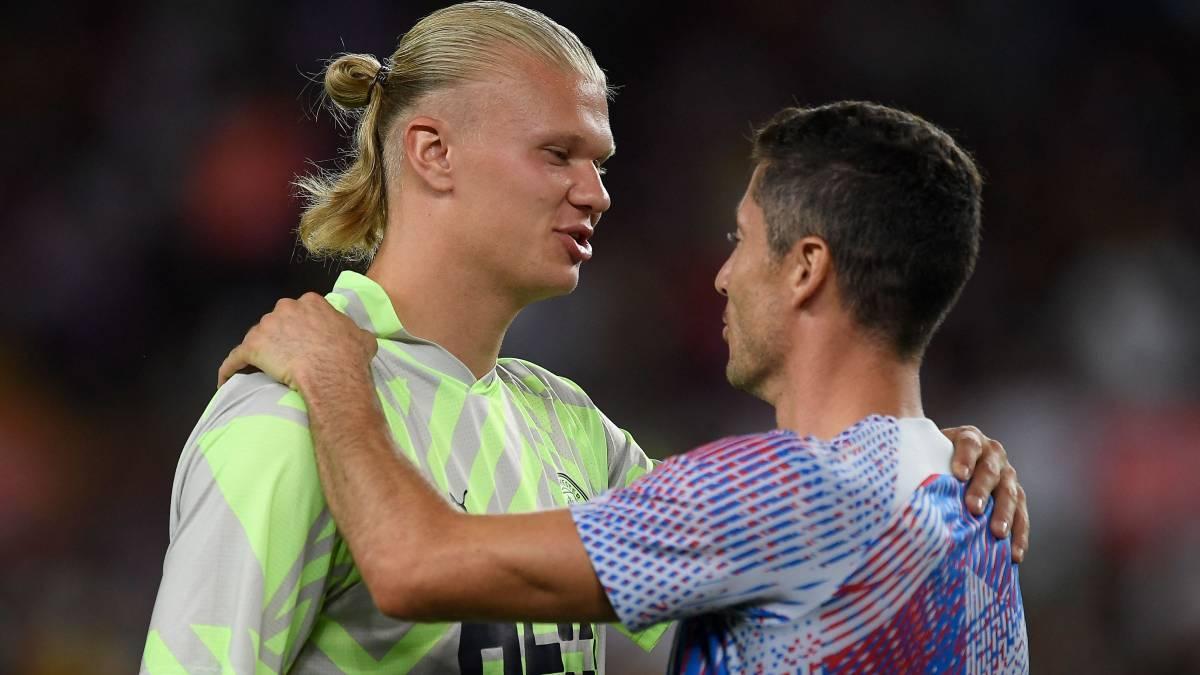 Haaland vs Lewandowski: el duelo goleador de Europa sueña con ponerse a 100