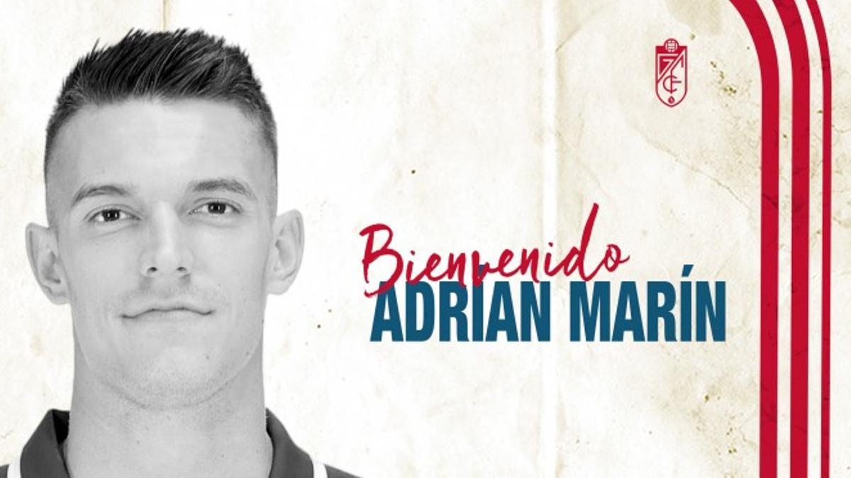 Adrián Marín, segundo y último refuerzo invernal del Granada