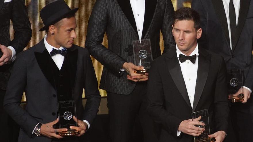 Messi - Neymar, reencuentro en la gala 'The Best'