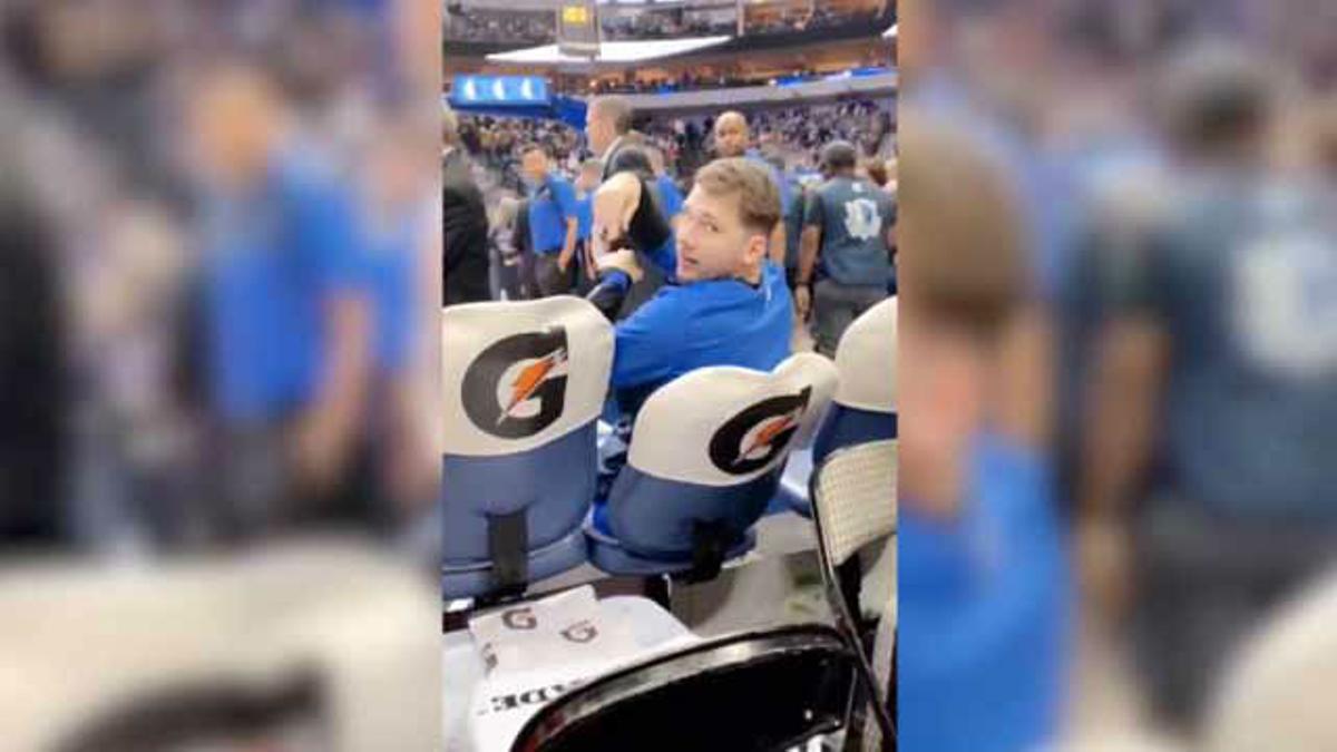 La canasta más loca de Doncic: ¡encesta desde el banquillo!
