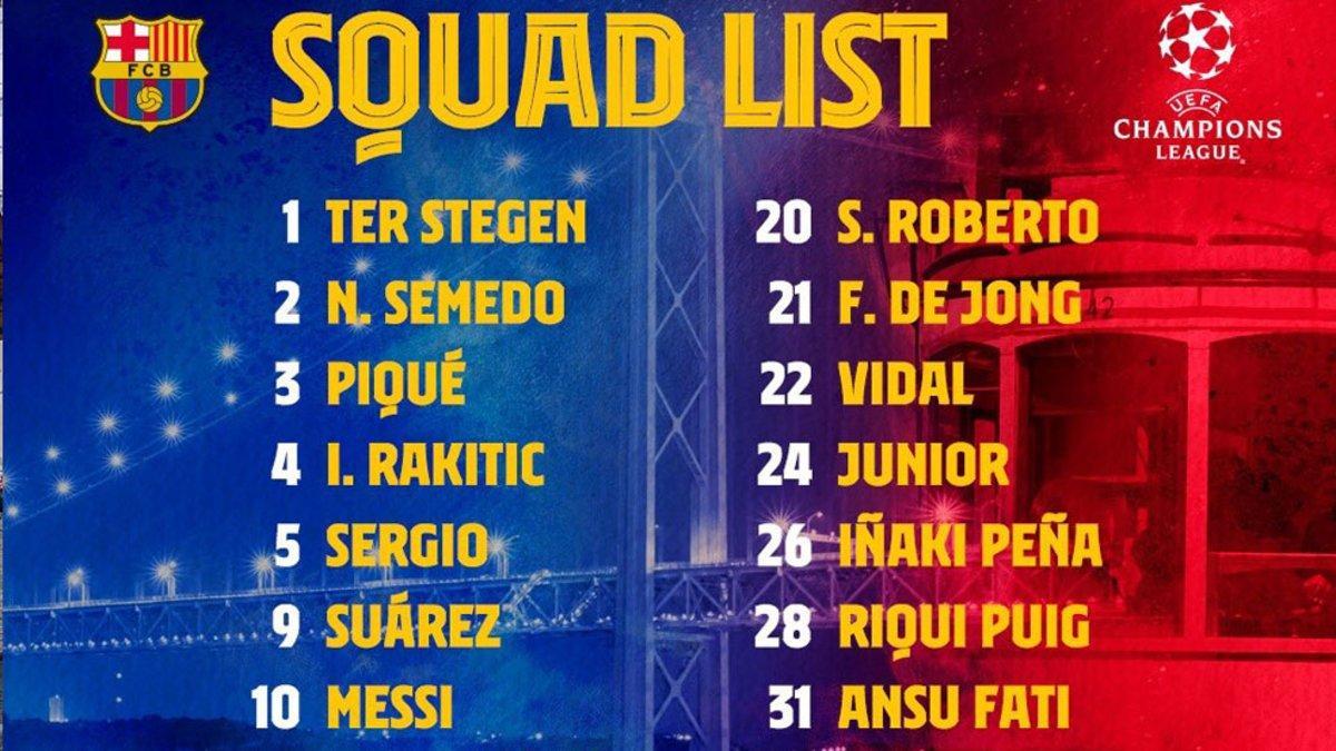 Dembele named in Barça's 26-man squad for Champions League final eight