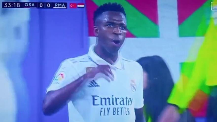 Osasuna-Real Madrid | Vinicius, al árbitro: “Hijo de puta, vete a tomar por el culo”