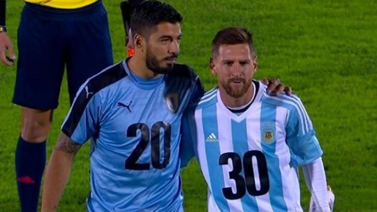 Messi and Suarez united in Argentina and Uruguay's World Cup bid