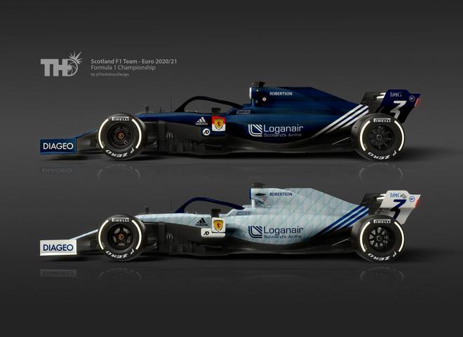 Fotos | fórmula 1 con colores de la Eurocopa