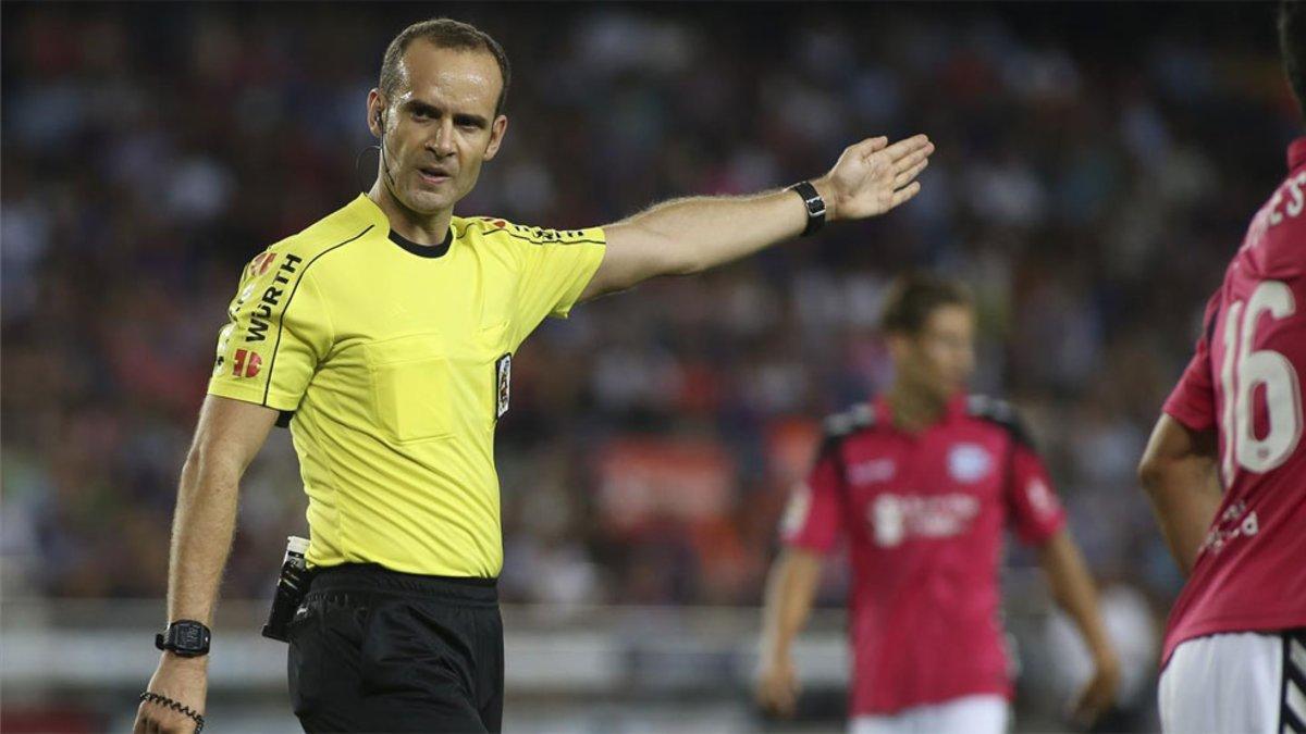 Melero López, árbitro en el debut copero del Barça