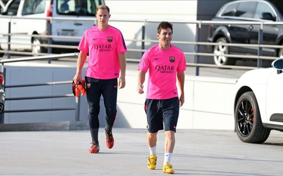 Messi: “Ter Stegen la toca mucho mejor que yo” | barca | sport.es