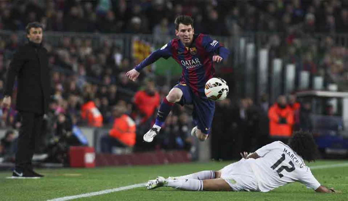 Marcelo se olvida de Messi