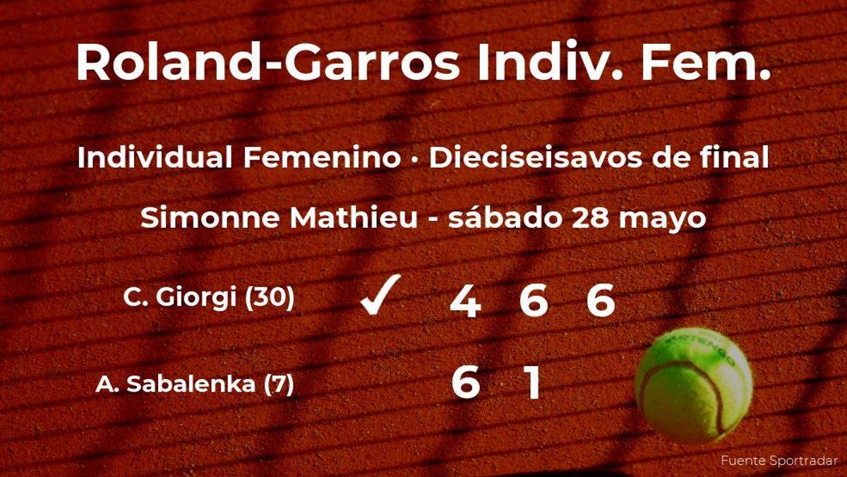 La Tenista Camila Giorgi Consigue Clasificarse Para Los Octavos De