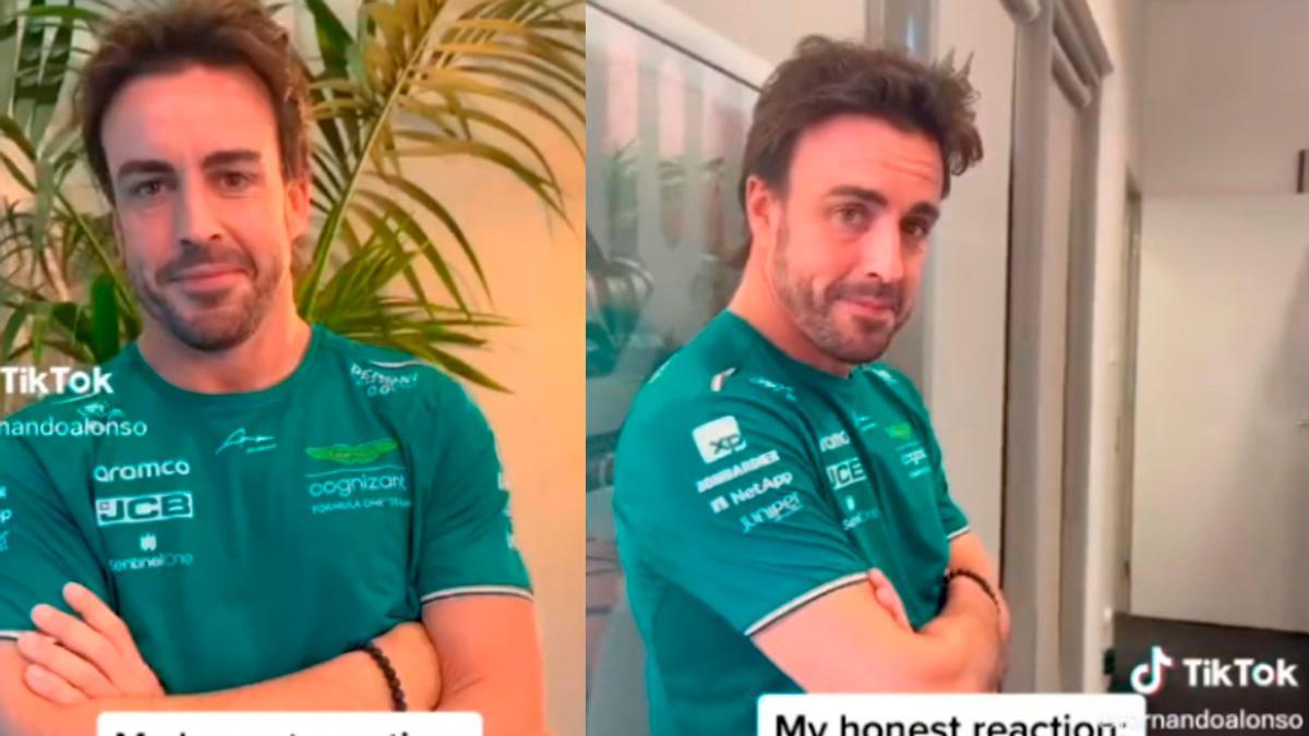 El Tiktok viral de Fernando Alonso tras ser el más rápido en la primera ...