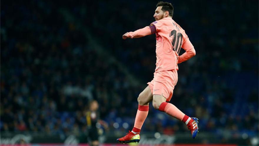 El Espanyol, el equipo que más castiga Messi a balón parado